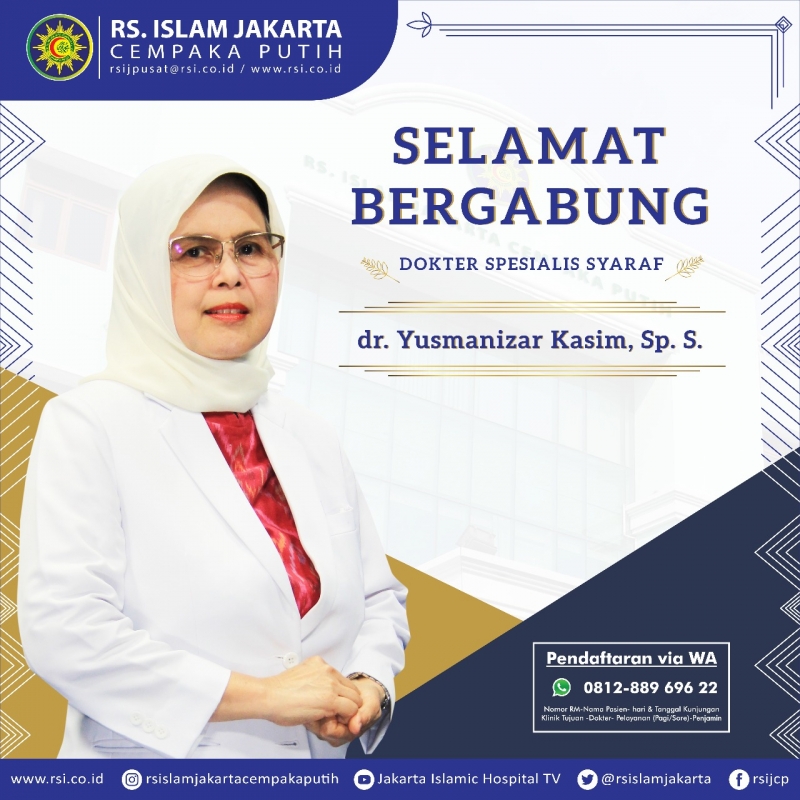 Rumah Sakit Islam Jakarta Cempaka Putih - Selamat Bergabung dr. Yusmanizar Karim, Sp.S - Dokter ...